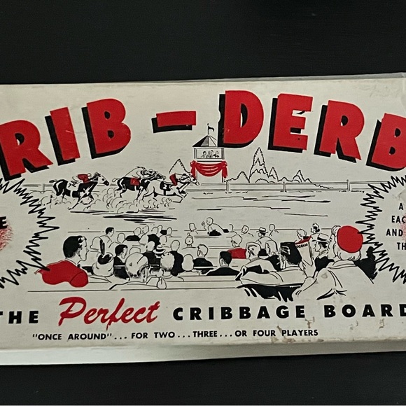 Games | Vintage Cribderby Cribbage Board Game | Poshmark